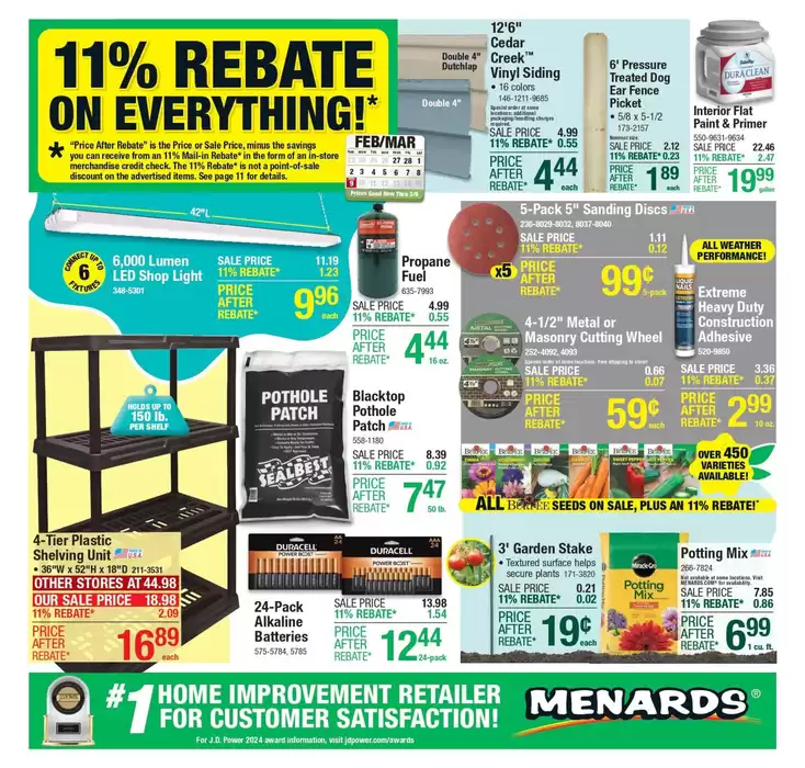 Menards Jackson MI - 3588 PAGE AVENUE | Store Hours & Deals | Tiendeo