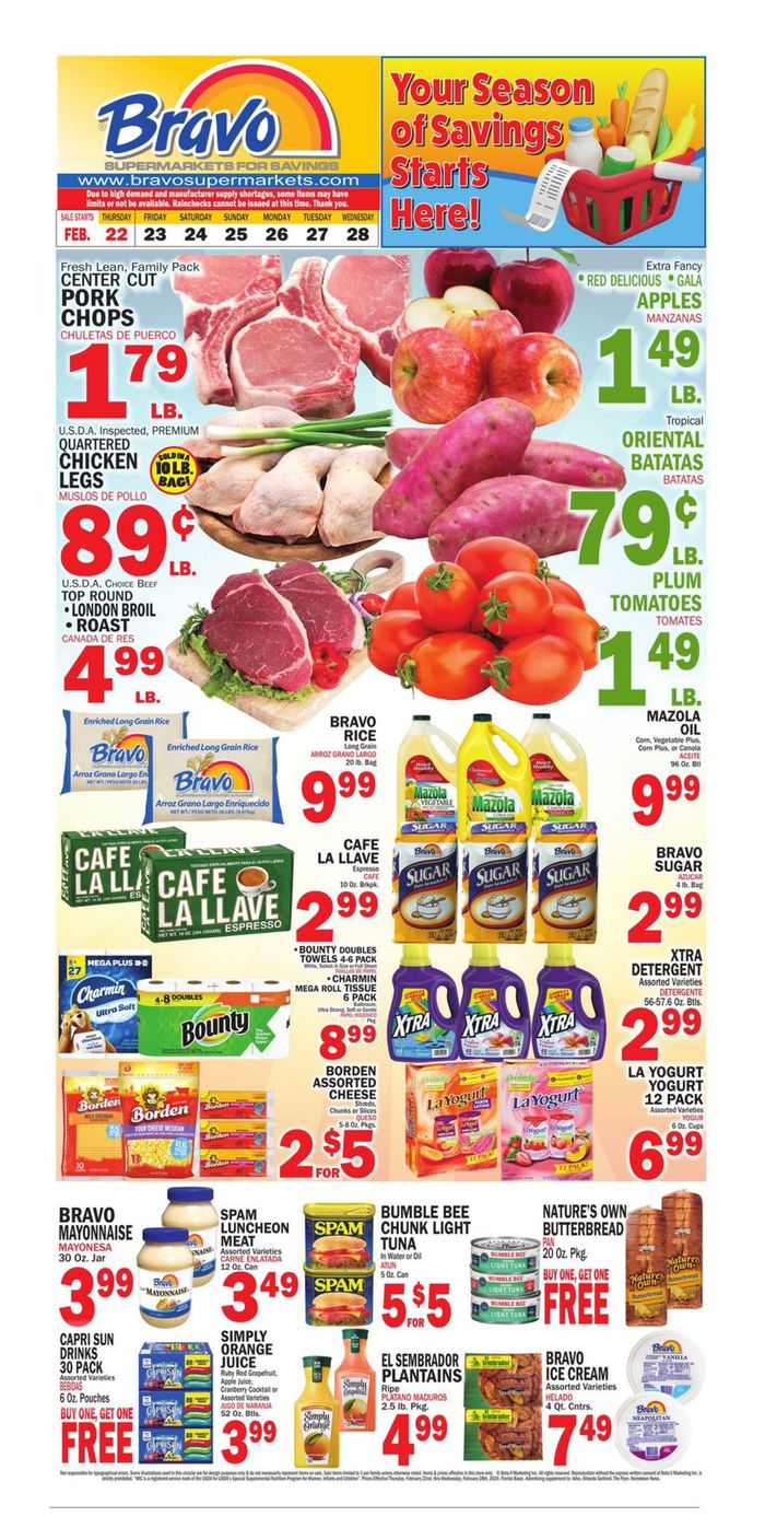 Bravo Supermarkets in Orlando FL | Weekly Ads & Coupons | Tiendeo